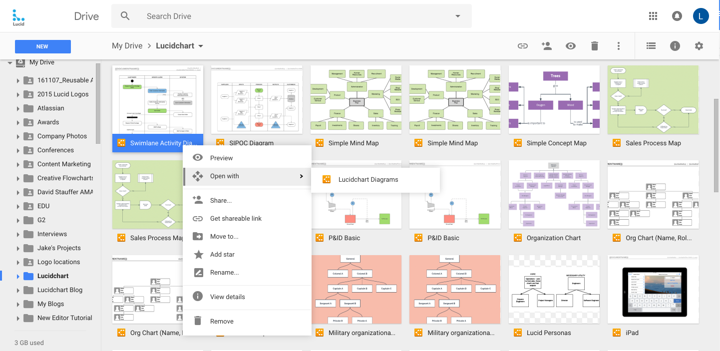 LucidChart Mind Mapping 